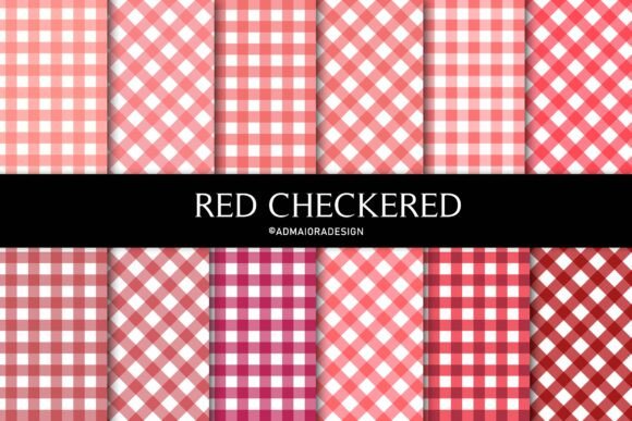 Red Buffalo Plaid Seamless Digital Paper