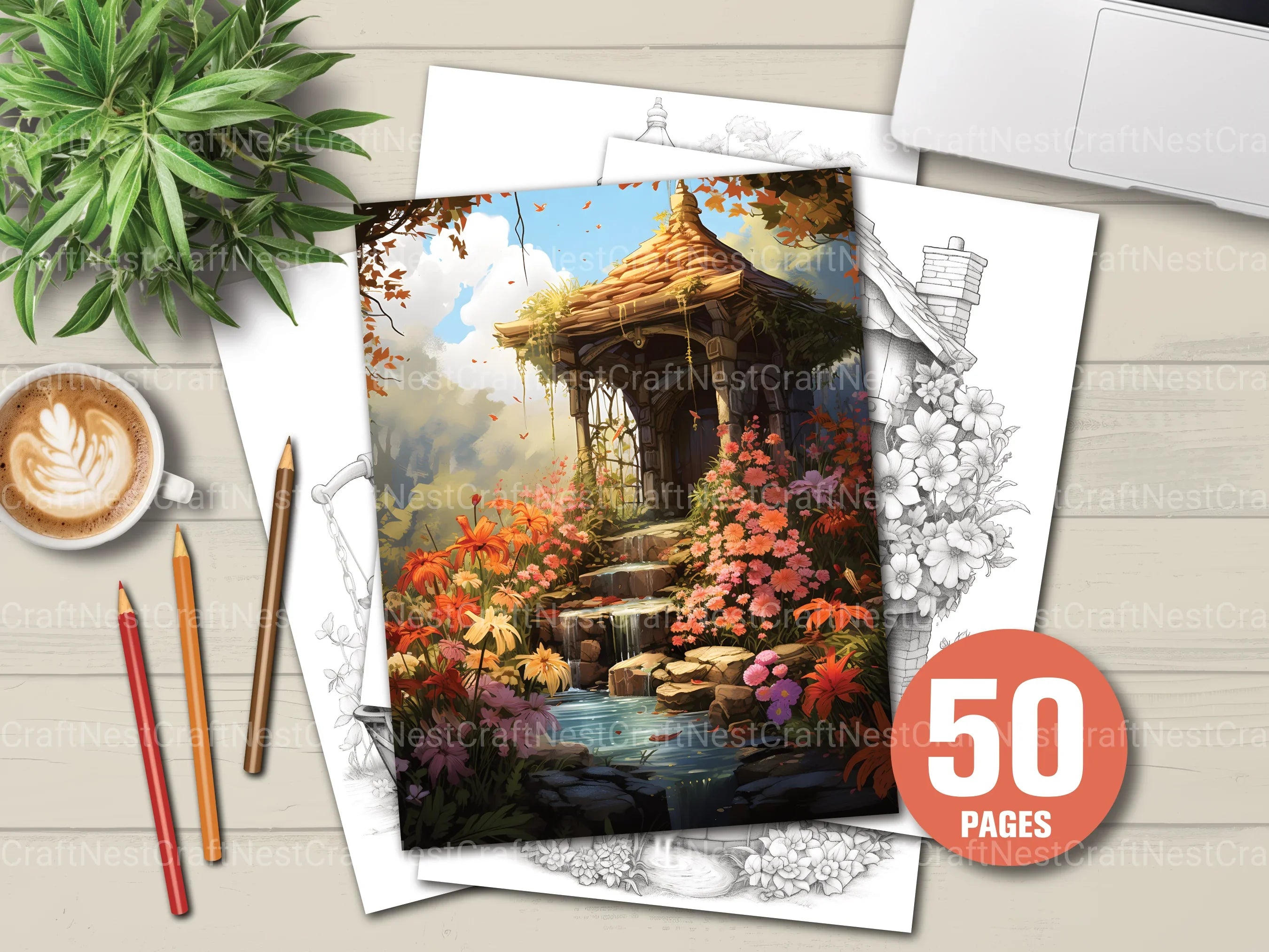 Wishing Well Coloring Book