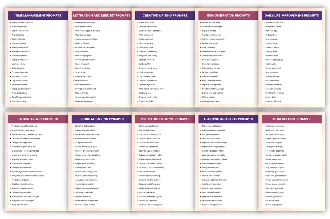 Creative Prompts for Inspiration | CraftNest