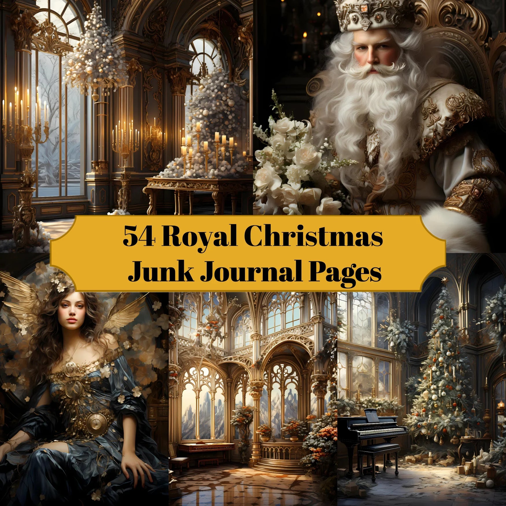 Royal Christmas Junk Journal Pages