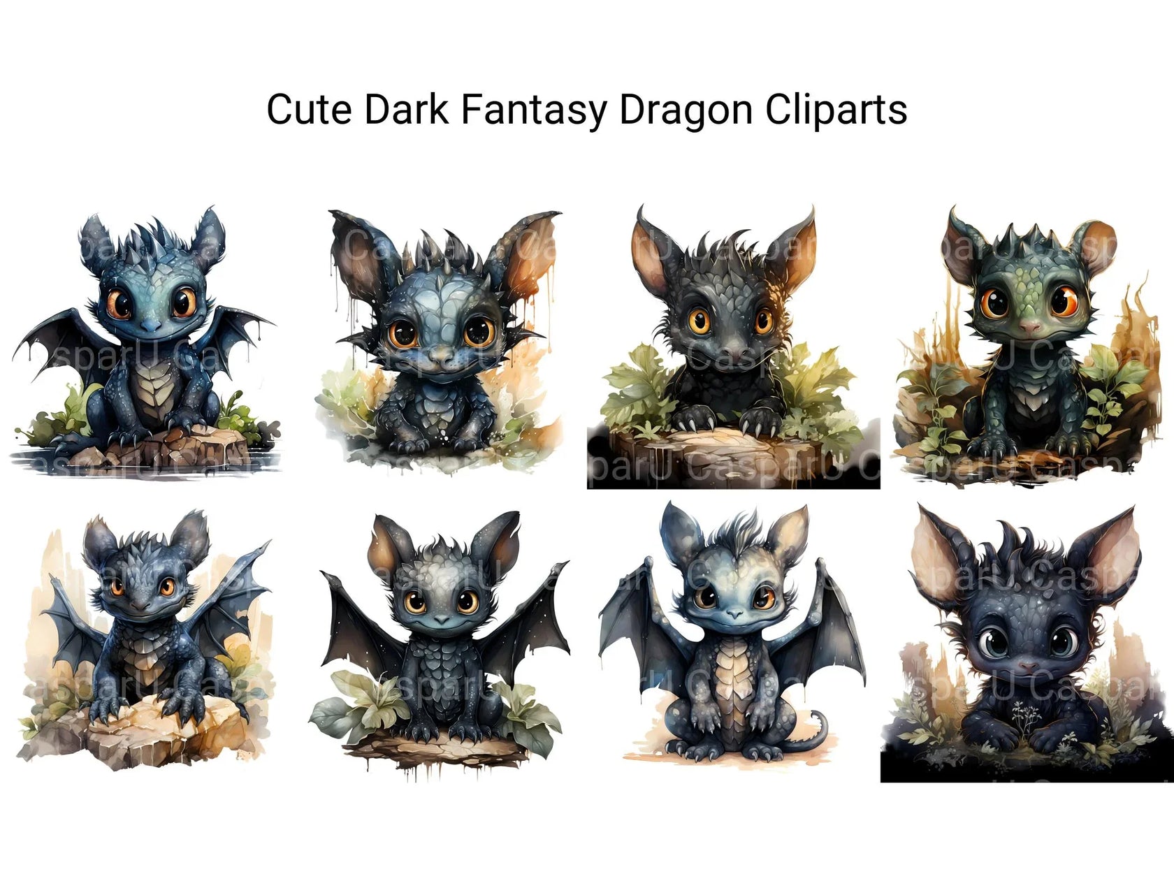 Cute Dark Fantasy Dragon