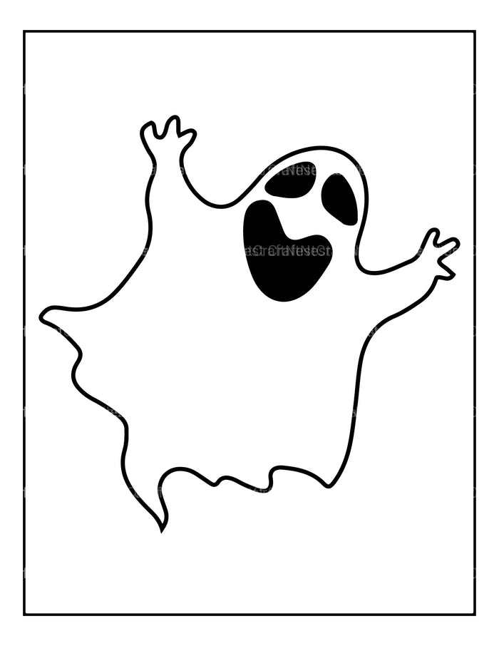 Kids Ghost Coloring Book