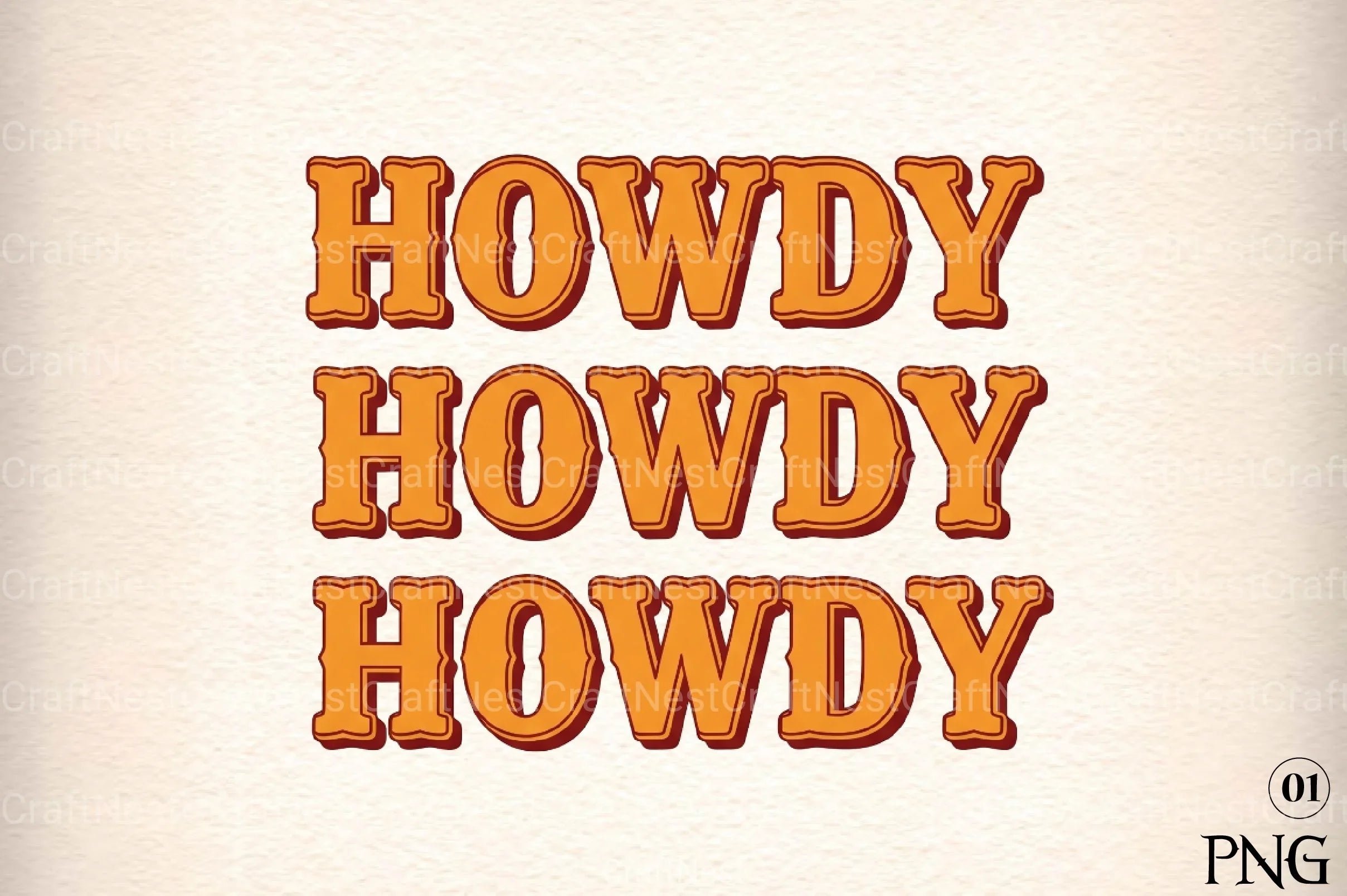 Western Howdy Art Clipart Bundle