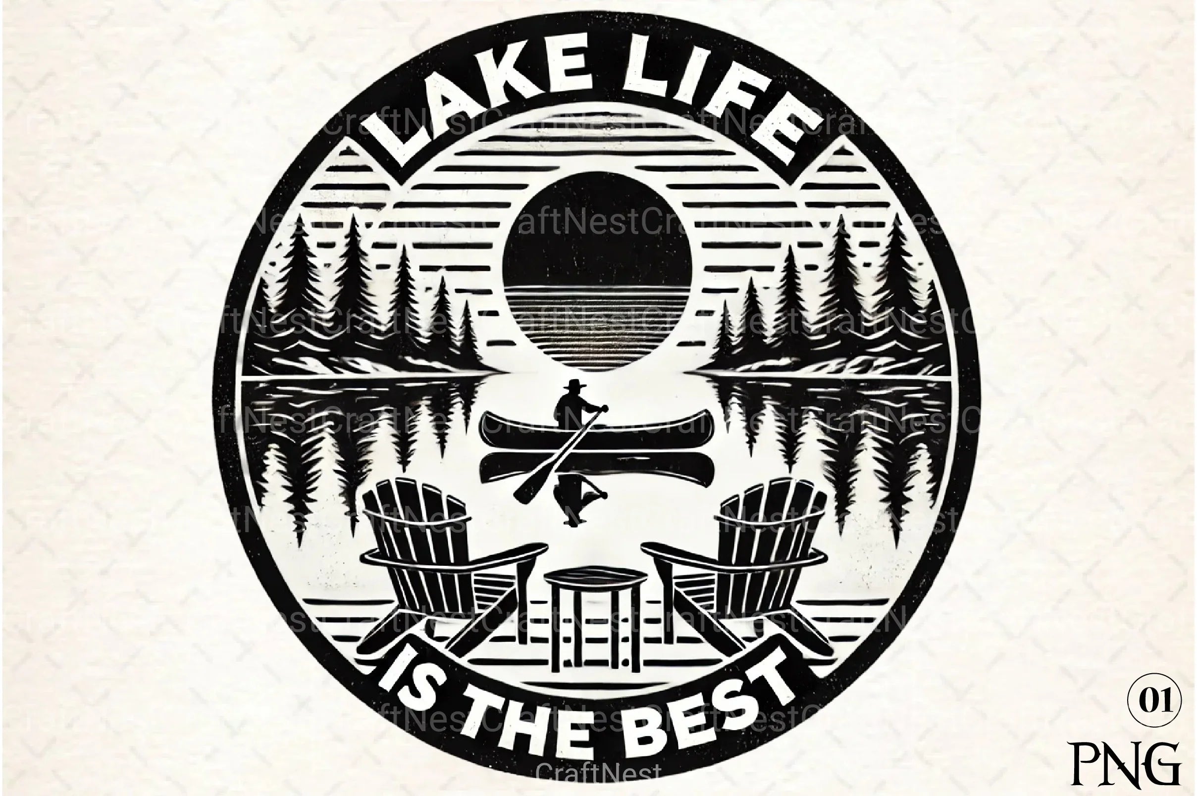 Summer Lake Life Clipart Bundle