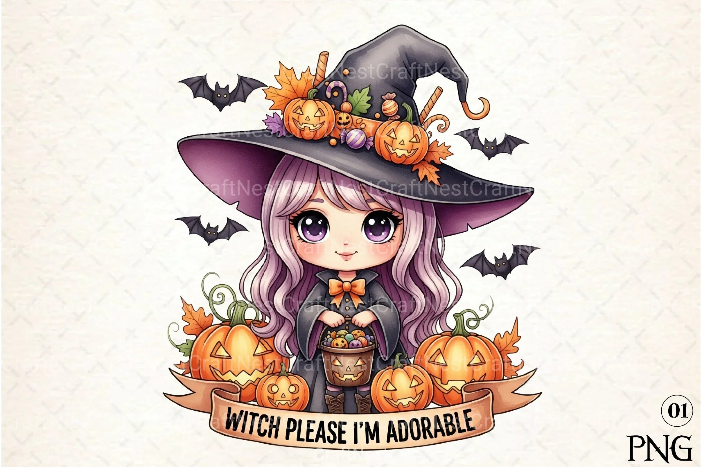 Cute Halloween Clipart Bundle 809
