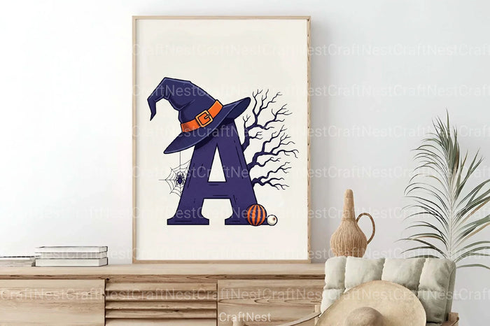 Halloween Alphabet Clipart Bundle