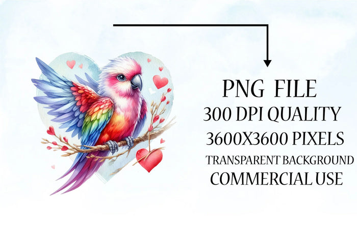 Bird Valentines Clipart Bundle