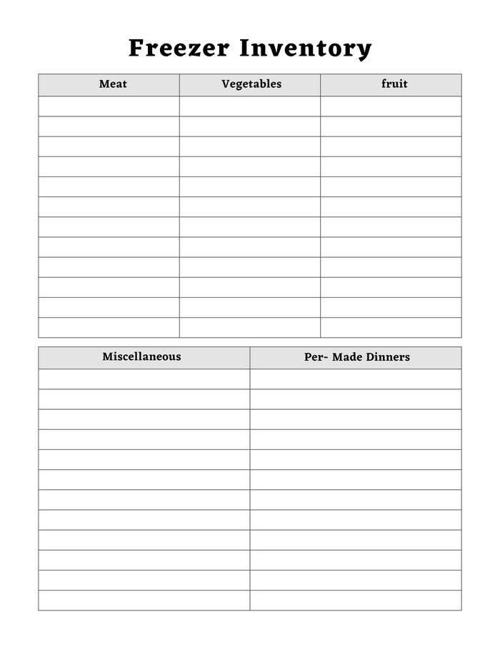 Meal & Pantry Planner KDP Planner