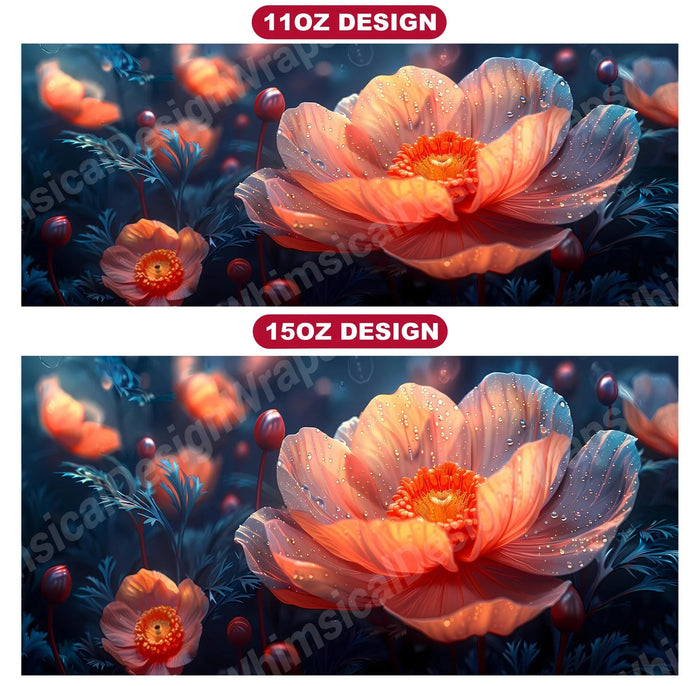 Flower Gothic Mug Wrap