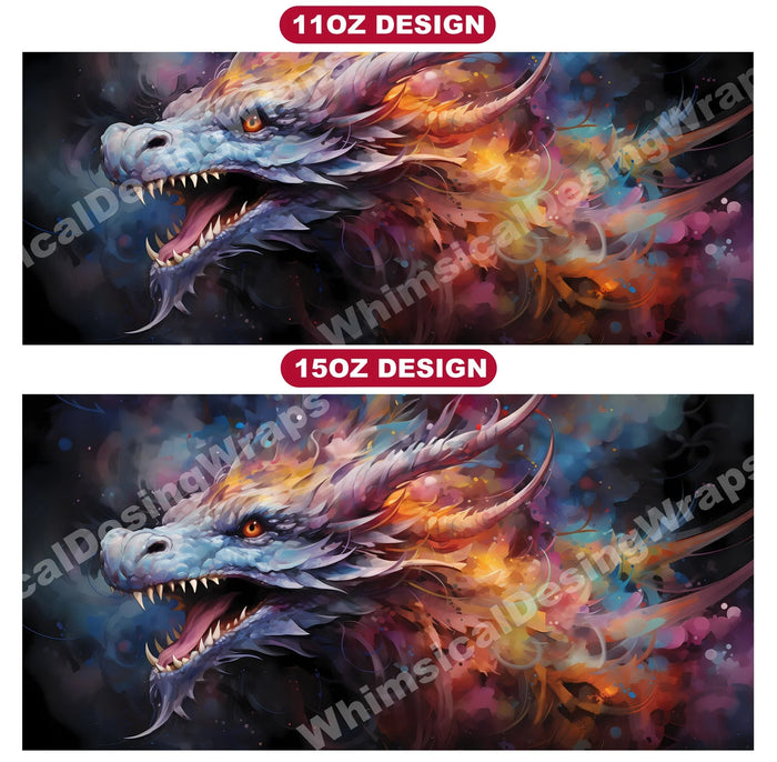 Rainbow Dragon Mug Wrap