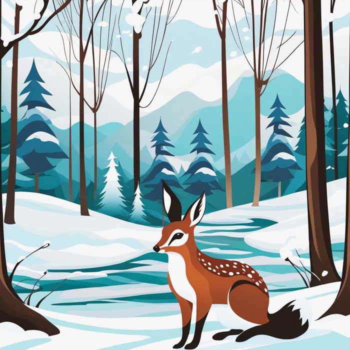 Winter Christmas Seamless Digital Paper