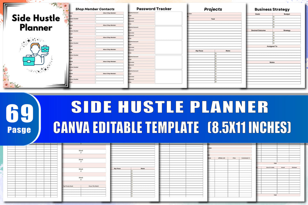 Printable Planners for Daily, Weekly and Monthly Use