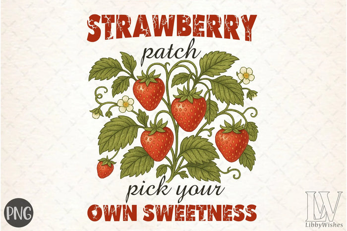 Strawberry Patch Clipart Bundle
