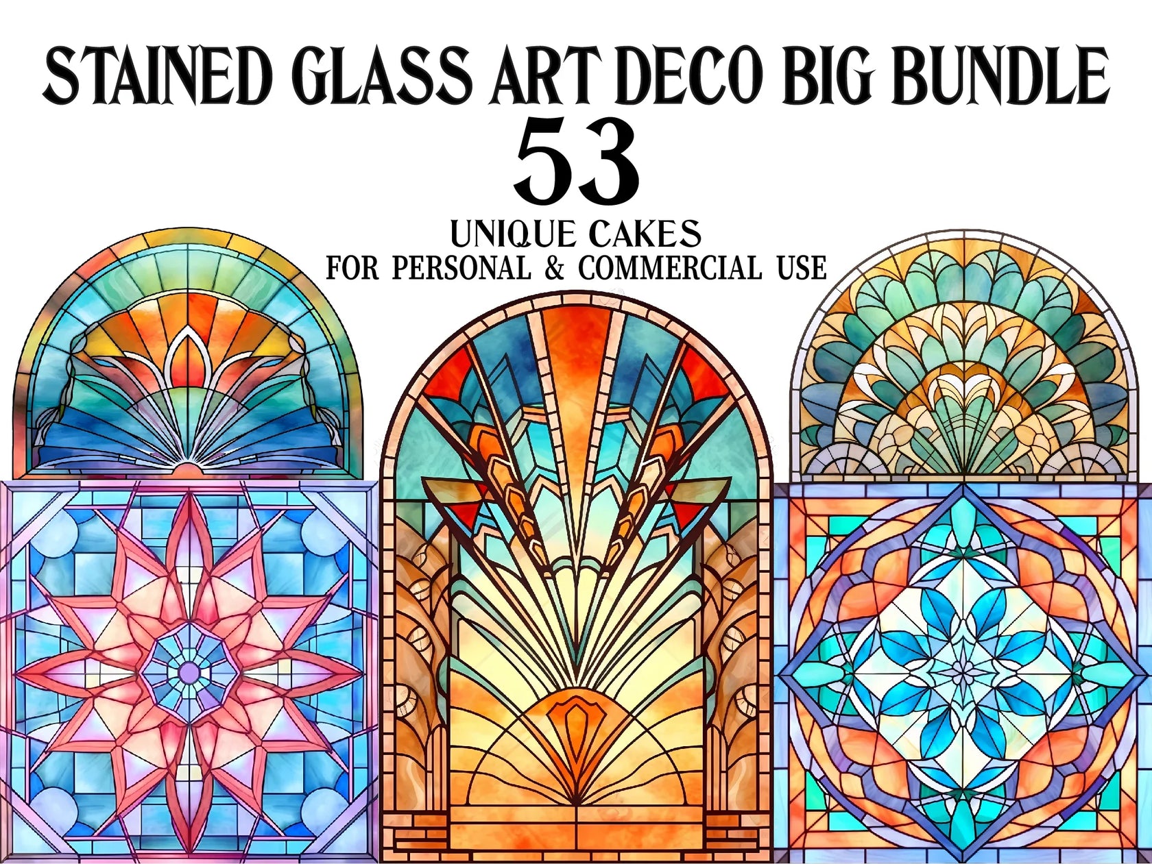 Stained Glass Art Deco