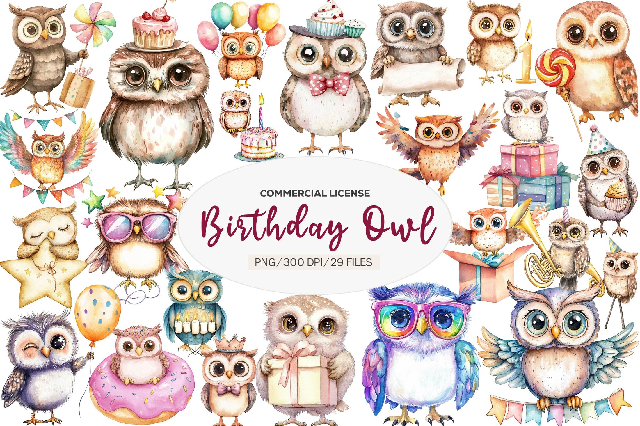 Birthday Clipart - Digital Crafting - Unlimited Downloads on Craftnest