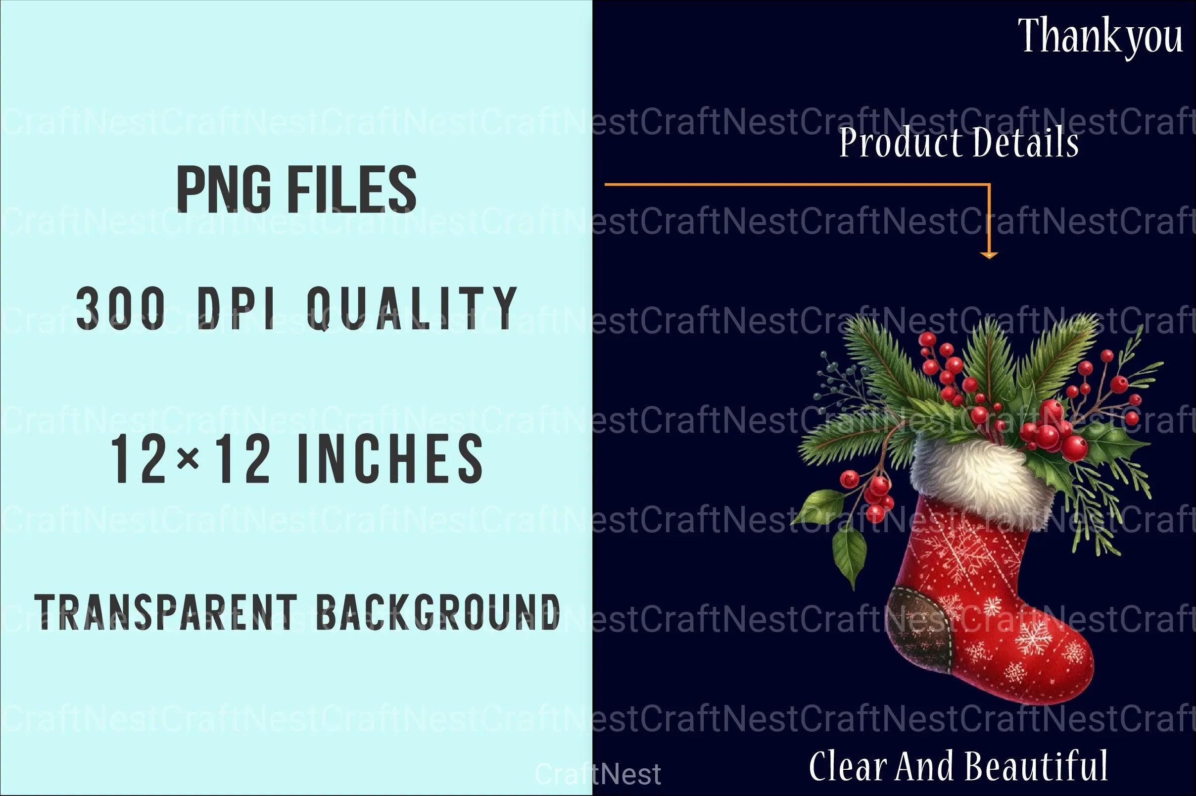 Red Christmas Retro Clipart Bundle: Santa, Reindeer, Snowmen & Gingerb