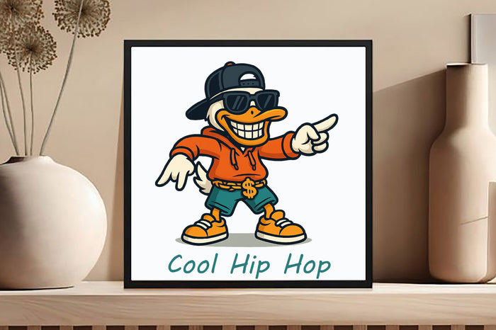 Cool Hip Hop Duck Digital Clipart Bundle
