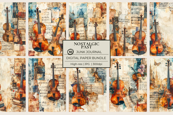 Nostalgic Past Junk Journal Papers