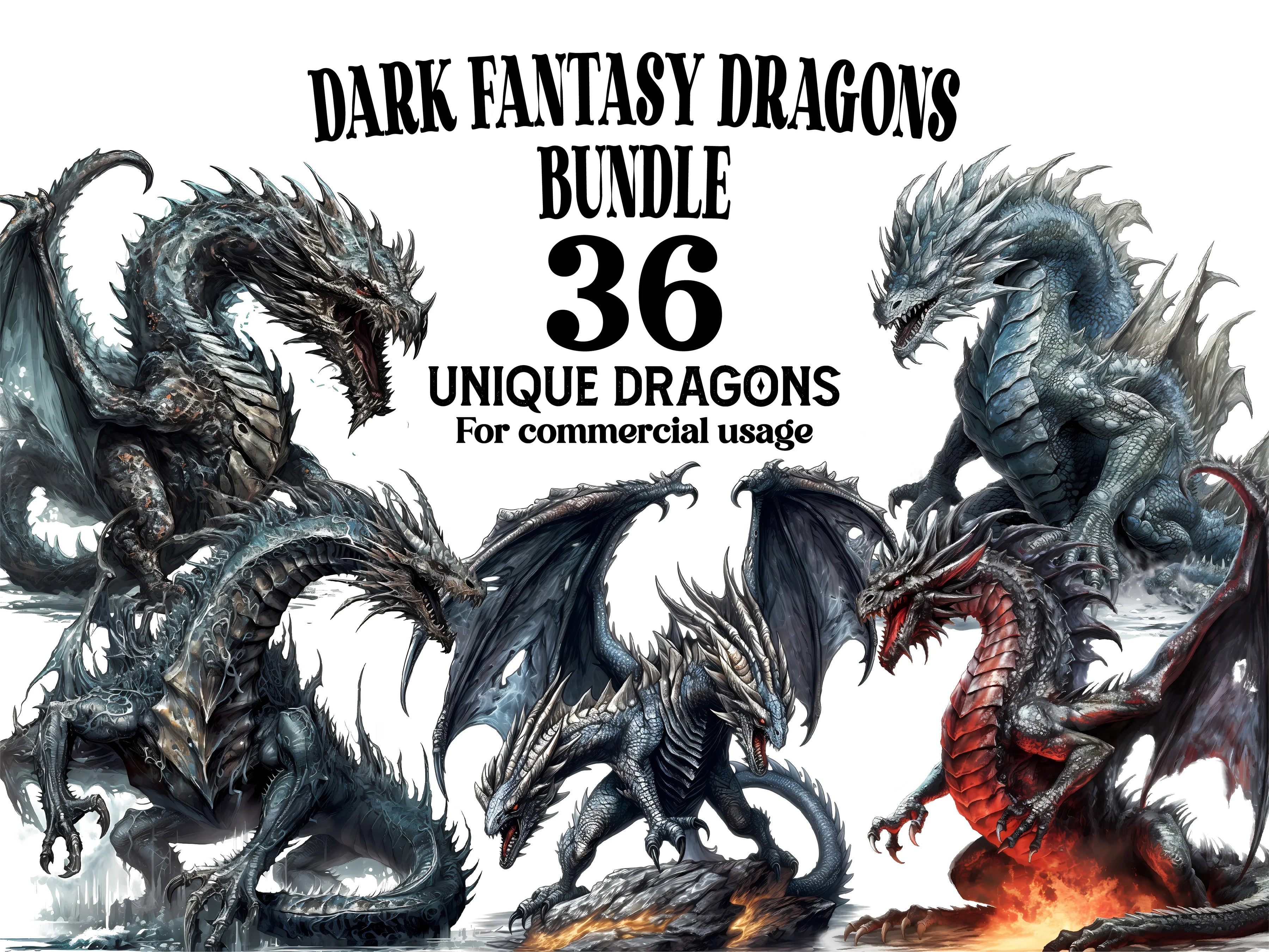 Dark Fantasy Dragons