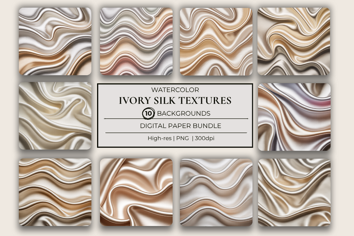 Ivory Silk Textures Background Papers