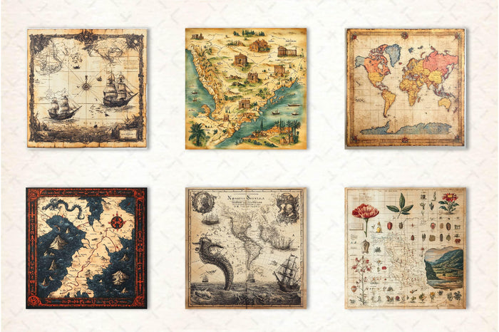 Antique Maps Digital Paper
