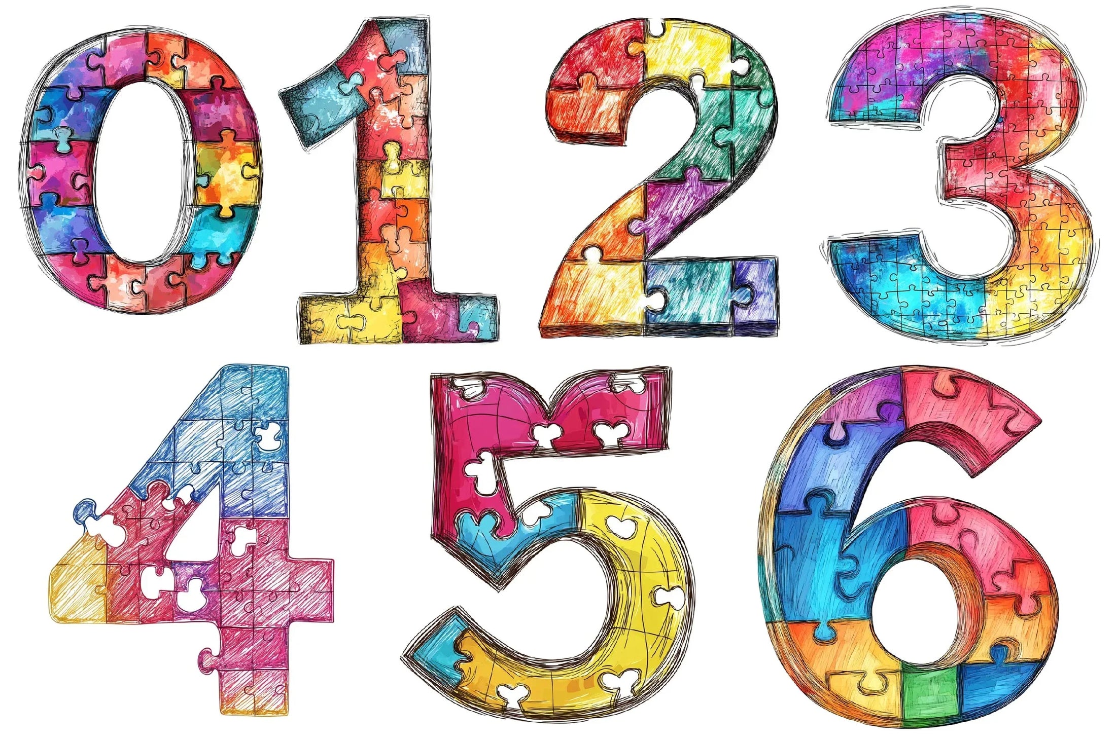 Autism Alphabet Clipart Bundle