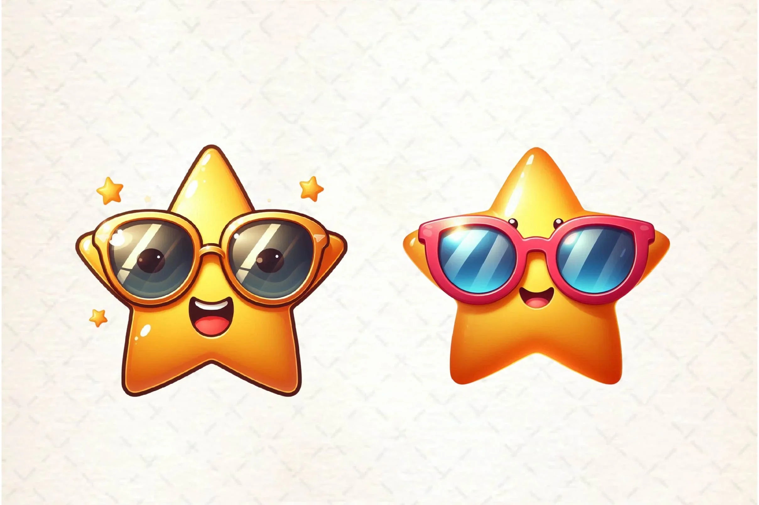 Kawaii Star Clipart Bundle