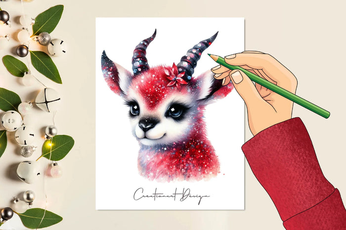 Glitter Oryx Clipart Bundle