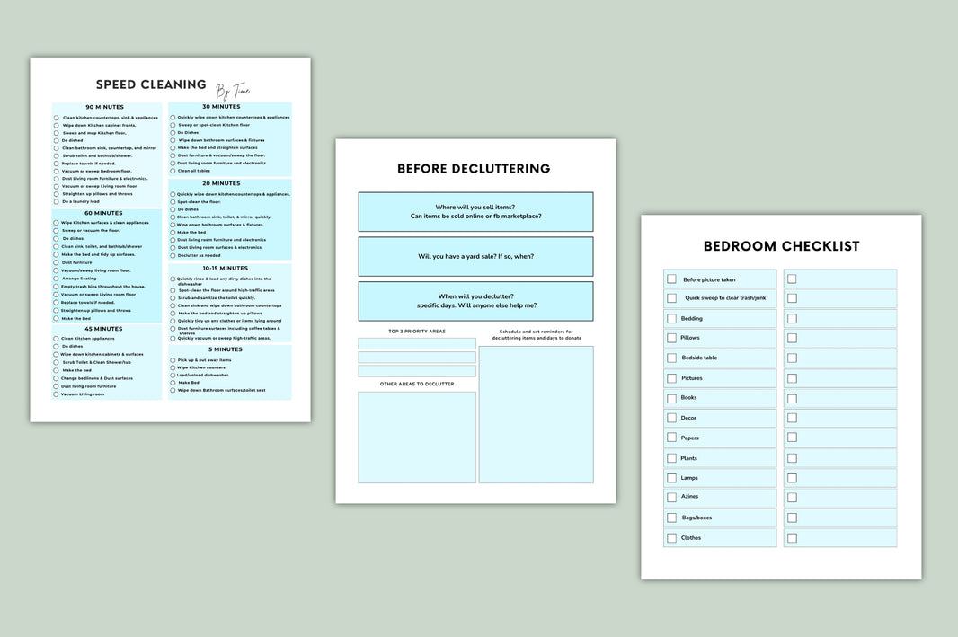 Printable Planners for Daily, Weekly and Monthly Use