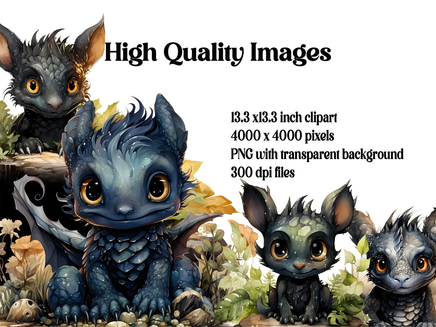 Cute Dark Fantasy Dragon