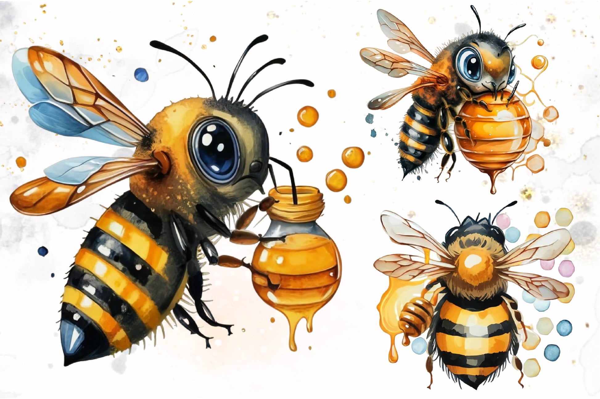 Bumble Bee Clipart Bundle