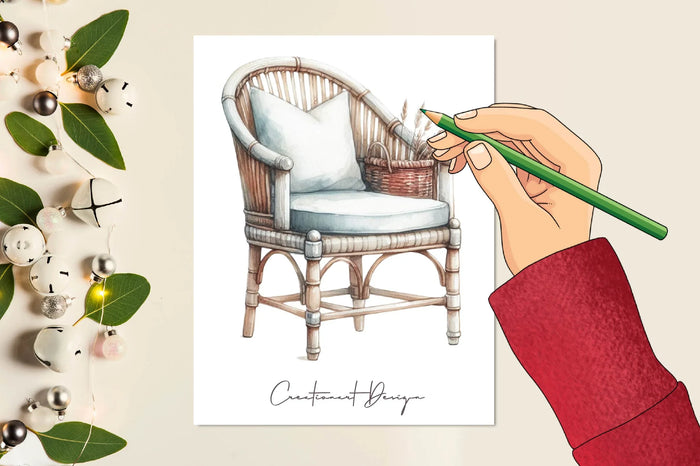 Cottagecore Chairs Clipart Bundle