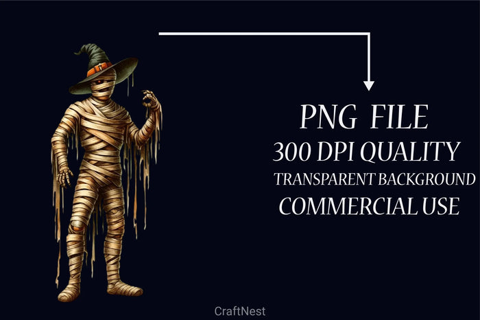 Halloween Mummy Clipart Bundle