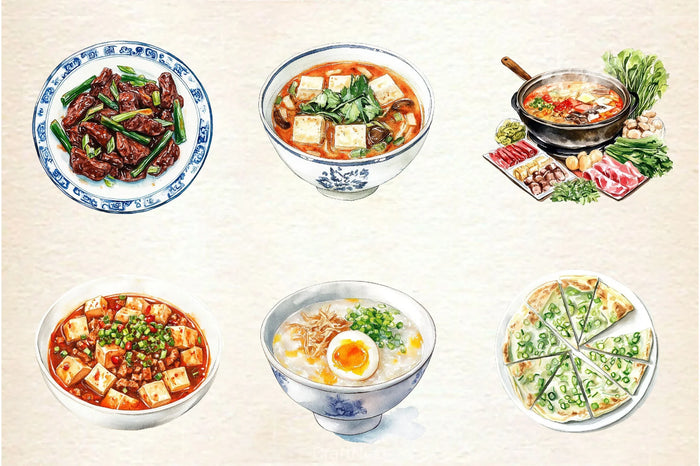 Chinese Food Clipart Bundle