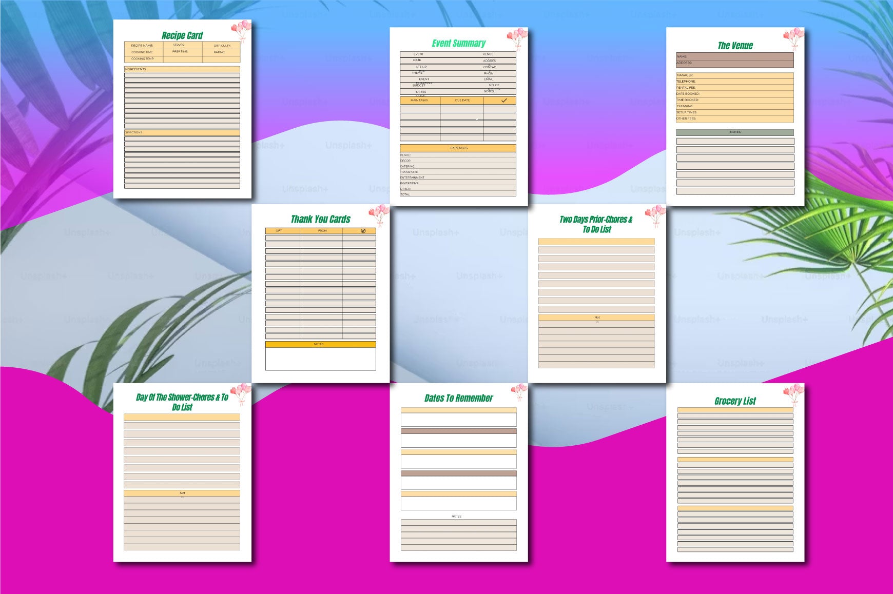 Baby Shower Planner