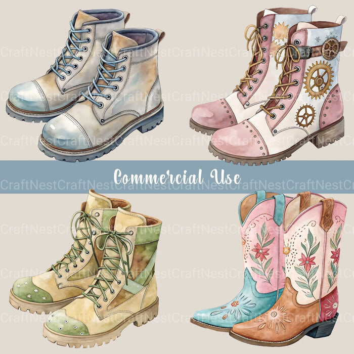 Boots Clipart Bundle