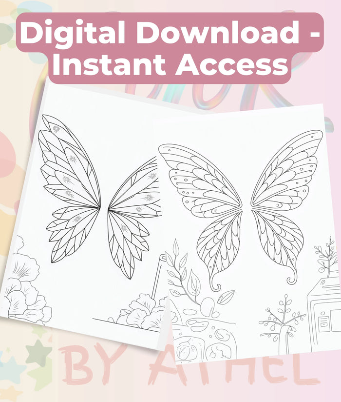 Fairy Wings Coloring Book Bundle