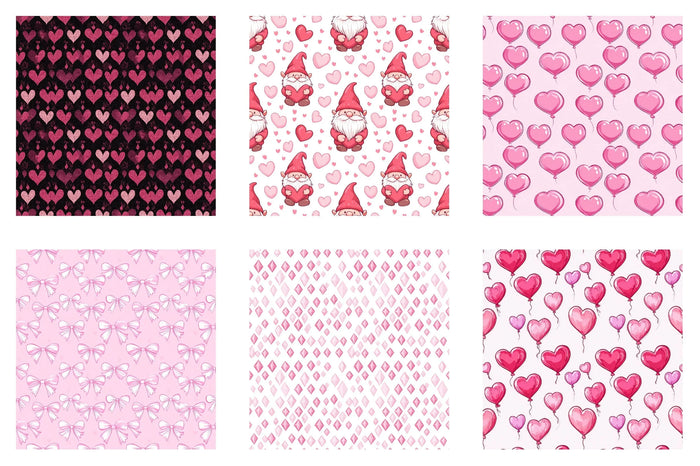Valentine Gnome Digital Paper