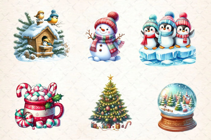 Winter Holiday Clipart Bundle