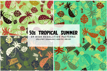 Tropical Papers Collection | Summer Digital Papers