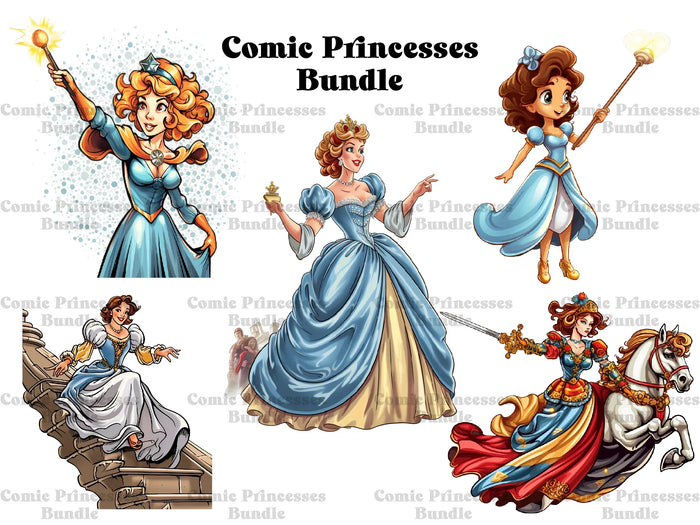 Comic Art Style Princesses