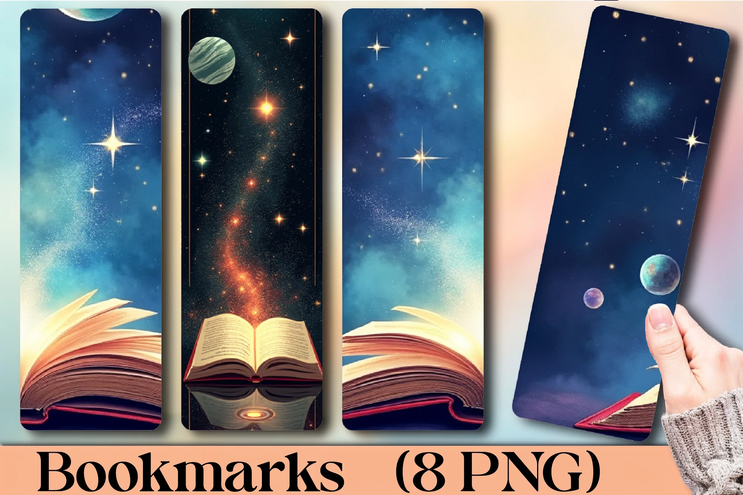Celestial Stars Bookmark Junk Journal