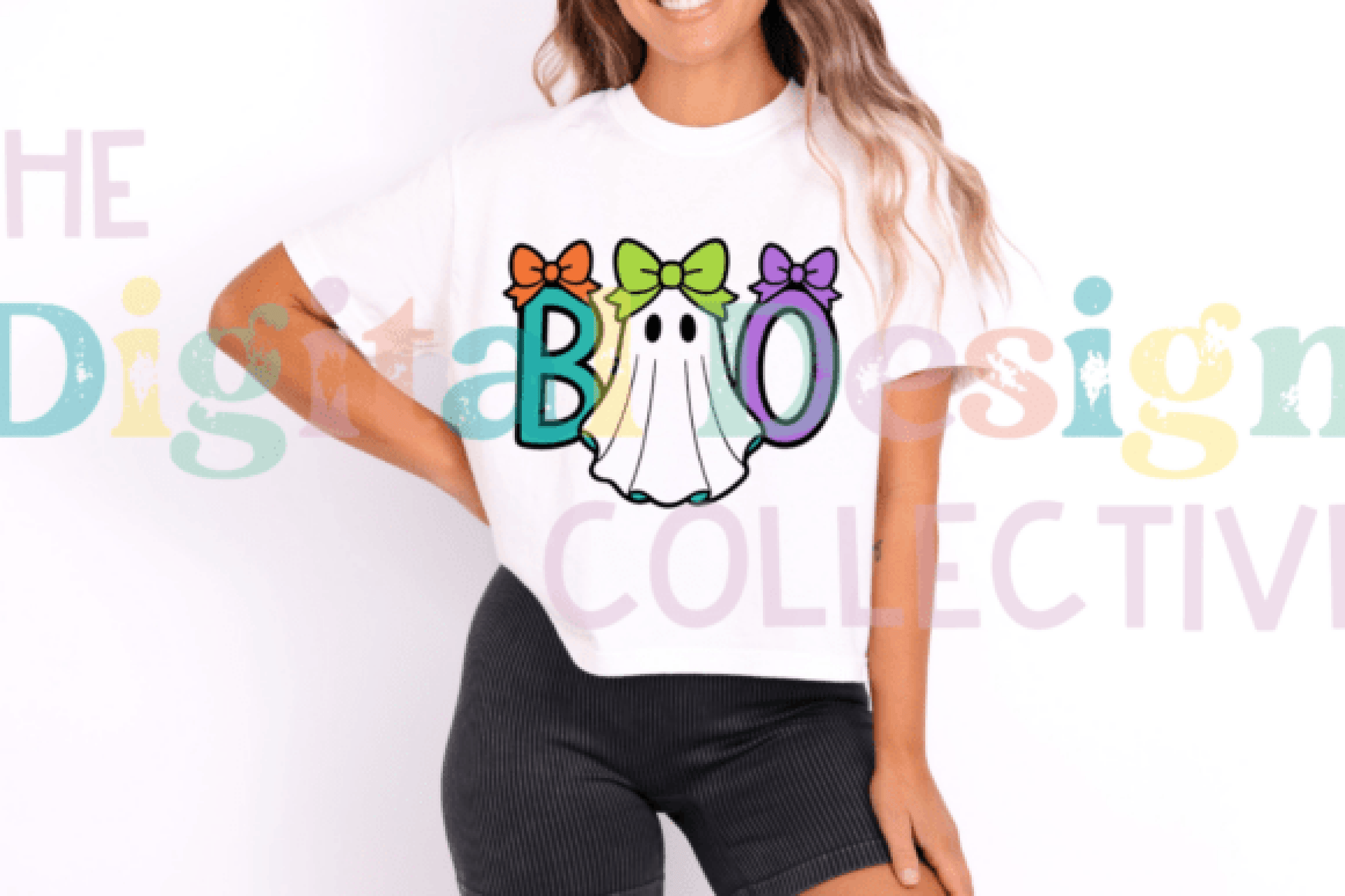 Cute Boo Ghost Coquette Halloween Clipart Bundle