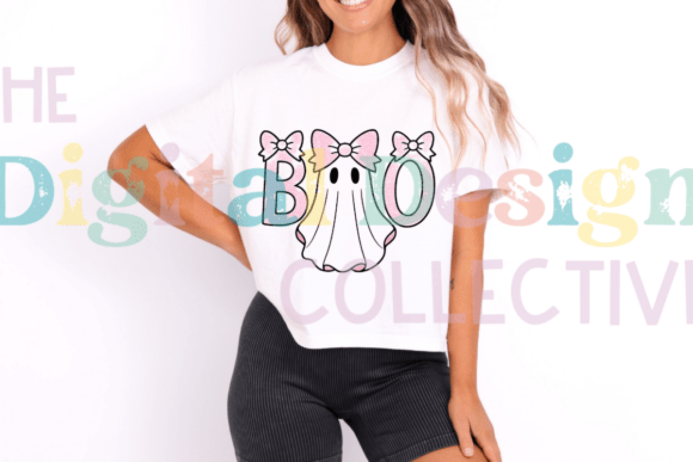 Adorable Boo Ghost Coquette Halloween Clipart Bundle