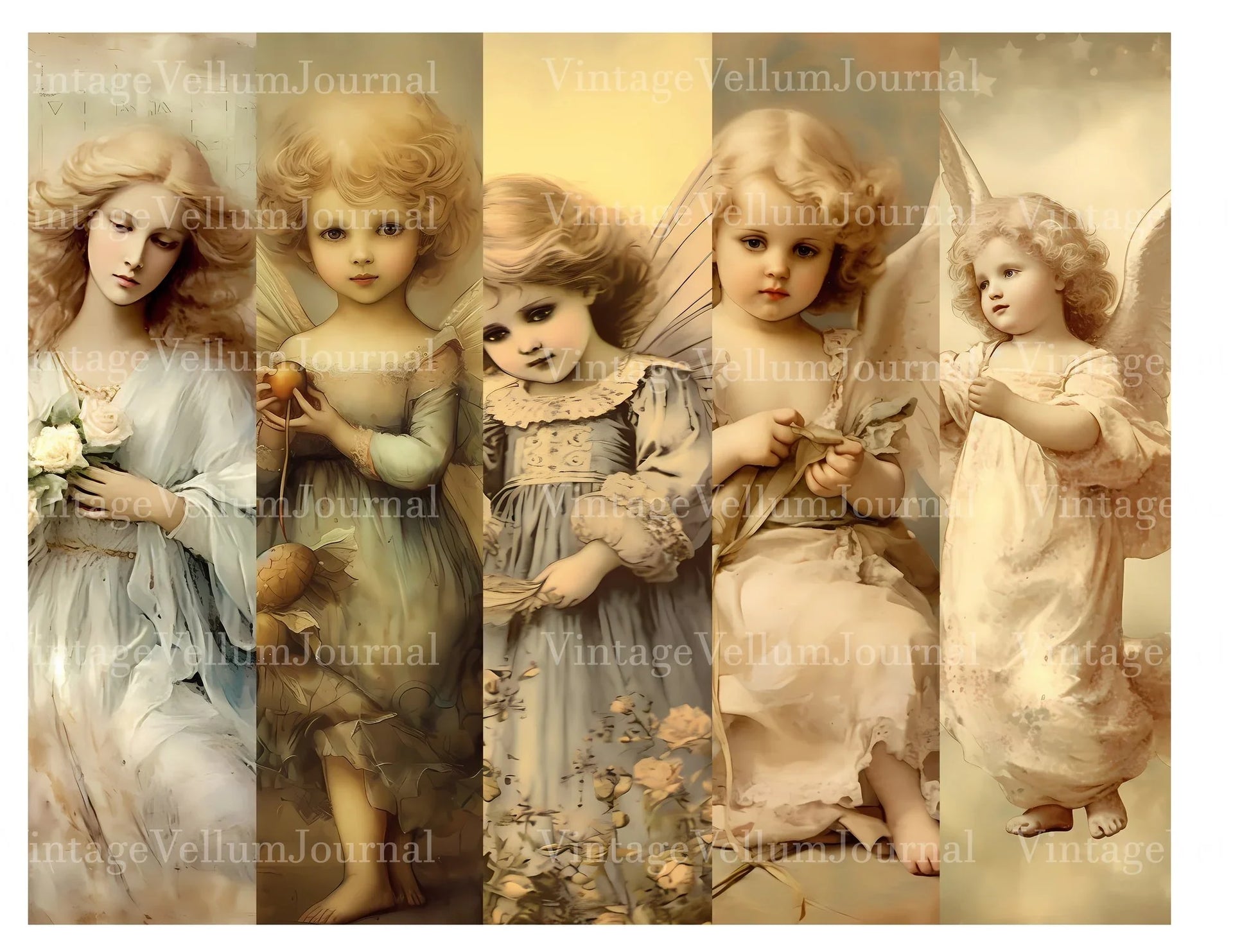 Classic Angels Junk Journal Pages