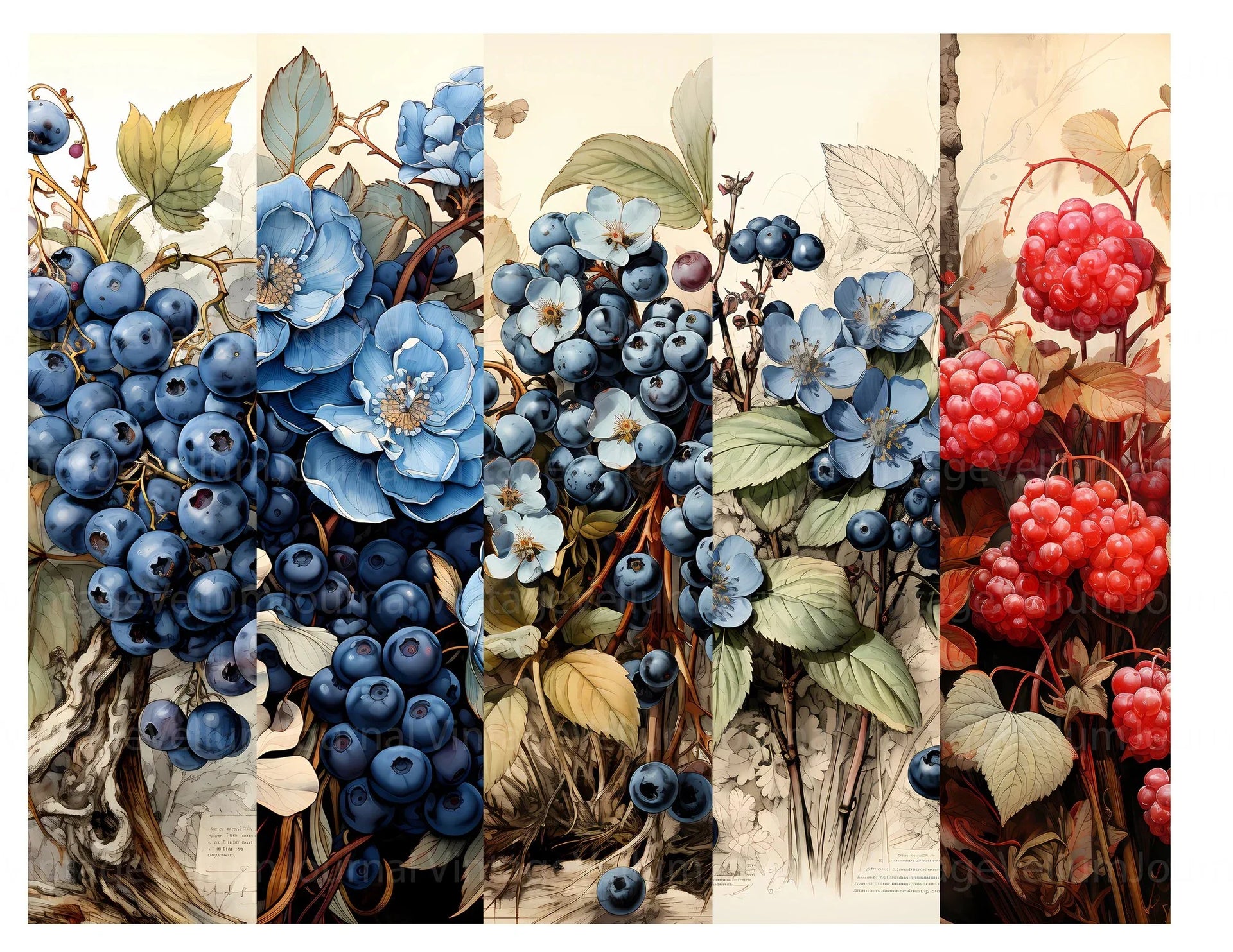 Berry Collections Junk Journal Pages