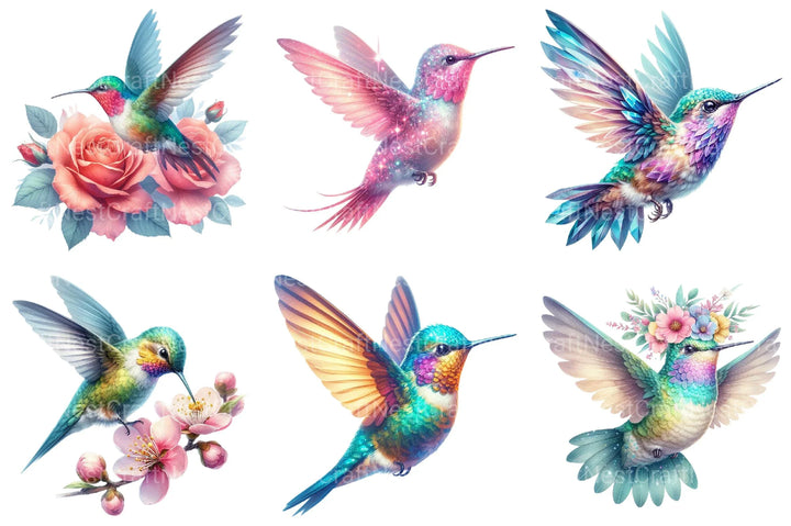Hummingbird Clipart Collection | CraftNest