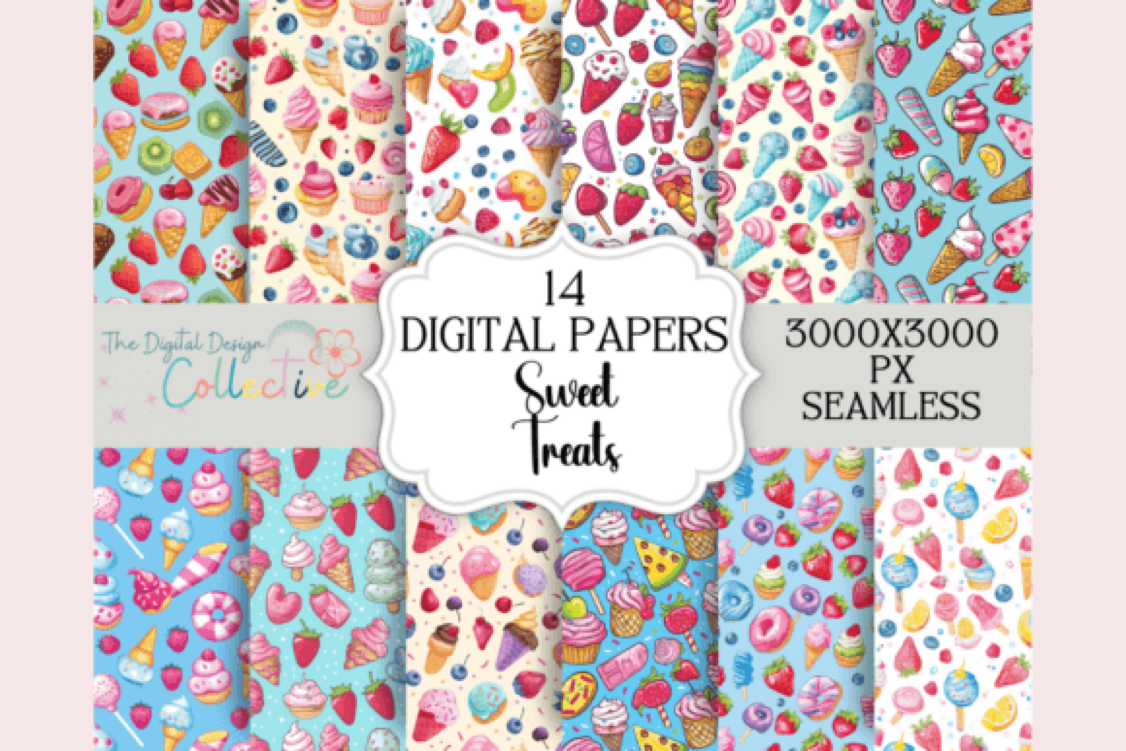 Seamless Candy Digital Paper