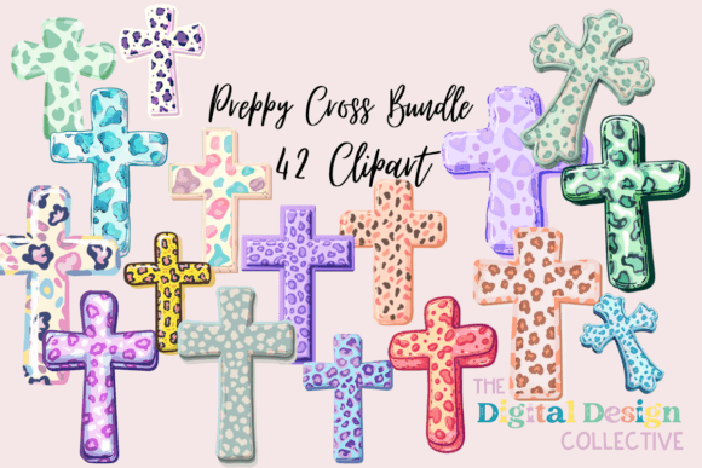 Cheetah Cross Mega Clipart Bundle