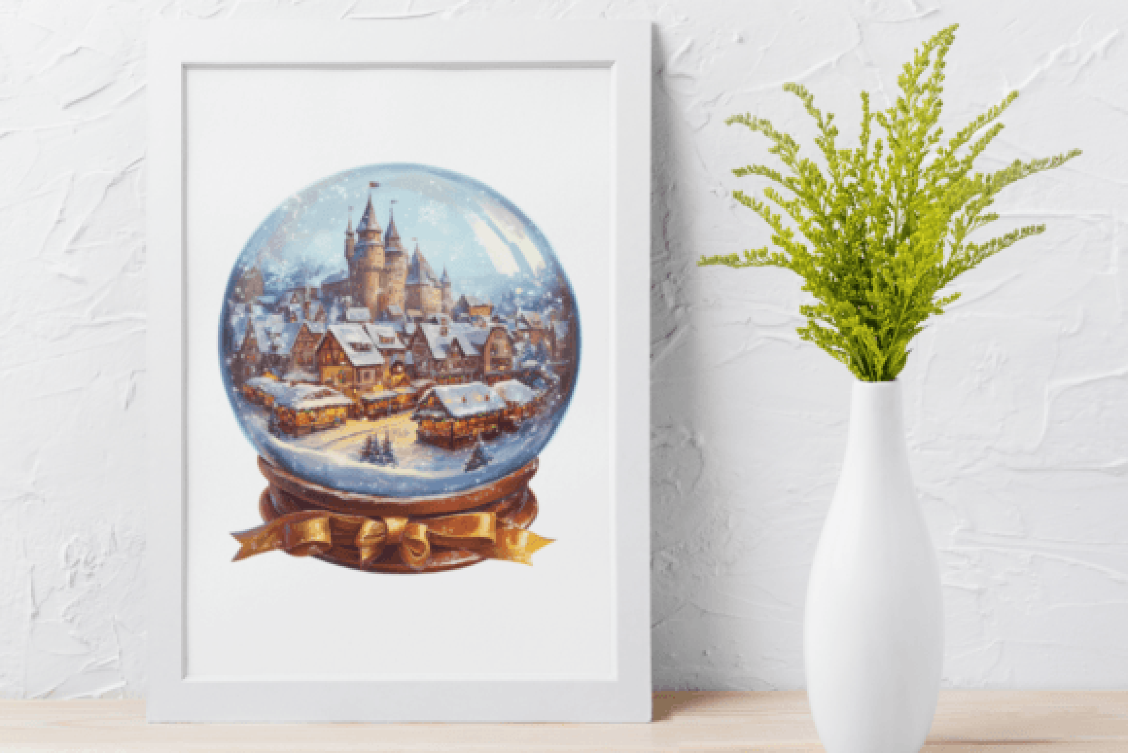 Christmas Snow Globes Clipart Bundle